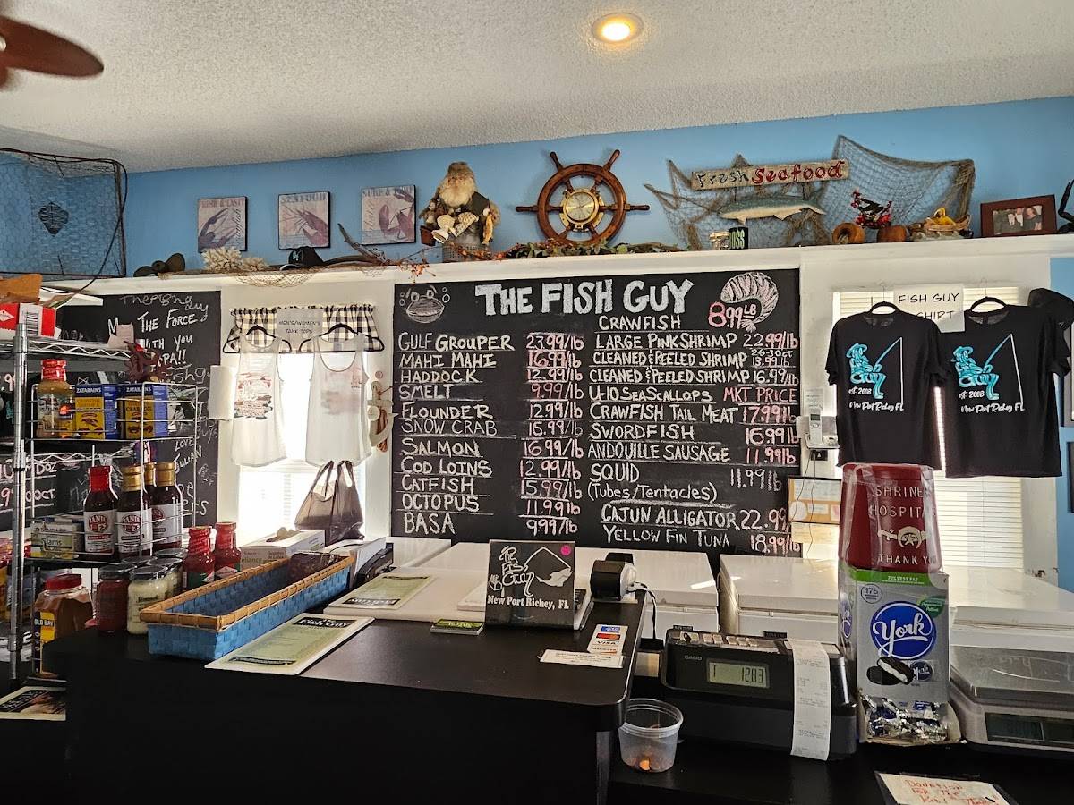 Menu at The Fish Guy restaurant, New Port Richey