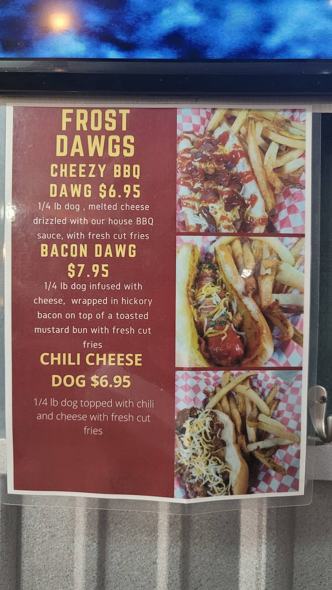 Menu at FROST BAR N Grille, Middlefield