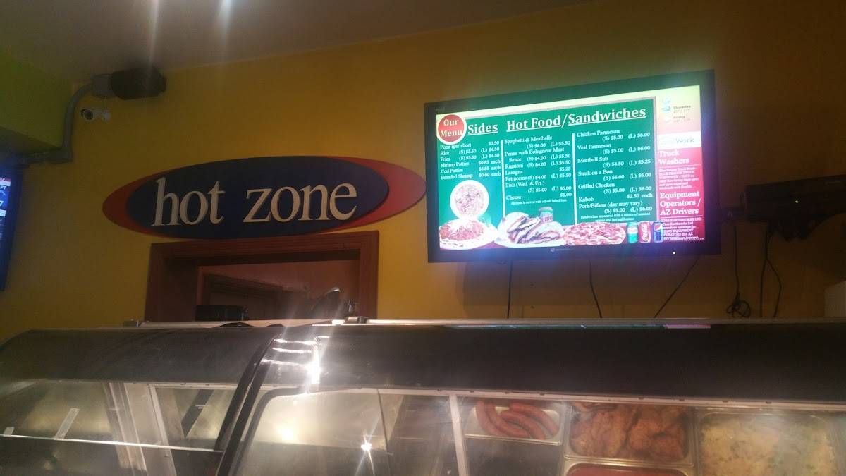 Menu at Bonanza Bakery, Hamilton