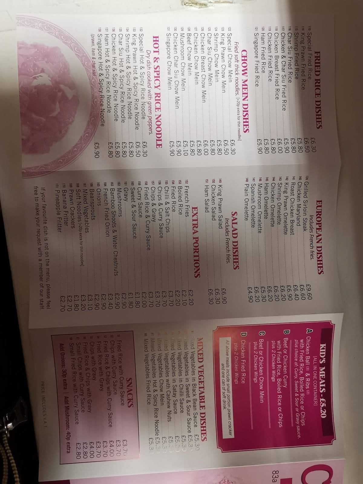 Menu at Capital Chinese Takeaway Paisley fast food, Paisley, 83A ...
