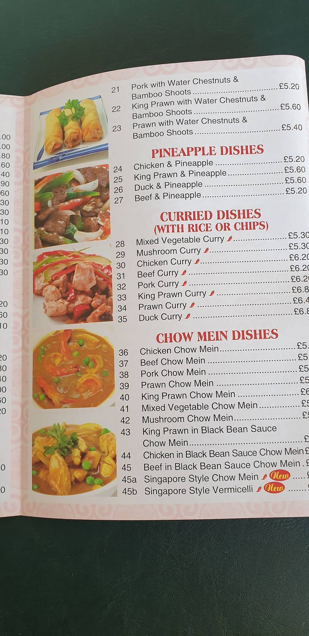 Menu at Hot Wok Trading fast food, Newquay