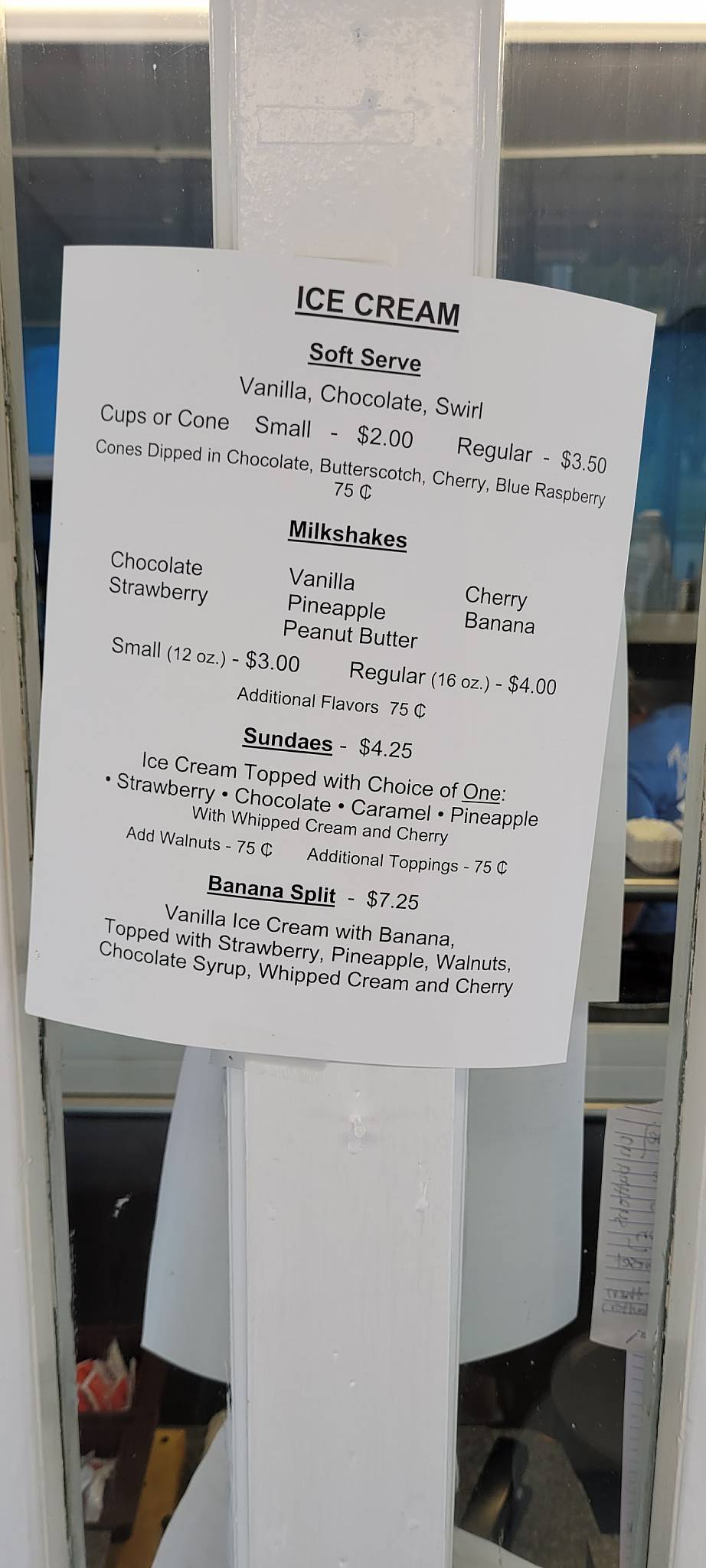 Menu at Zesto Drive-In fast food, Newberry