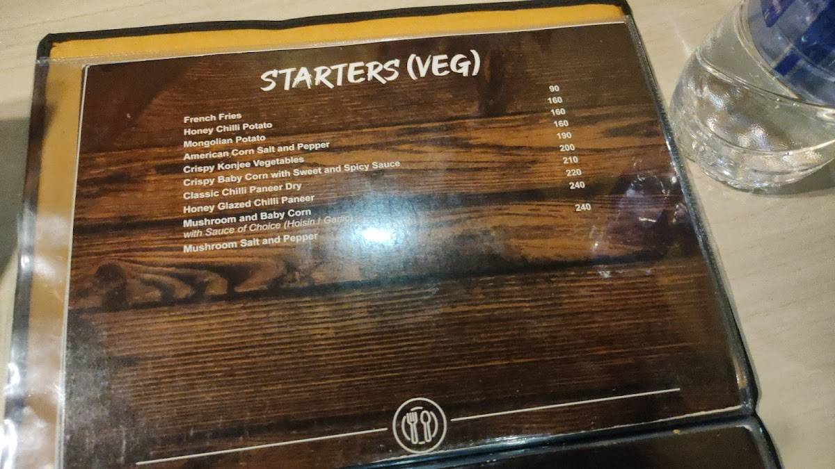 Menu at Fat Belly, Jorhat