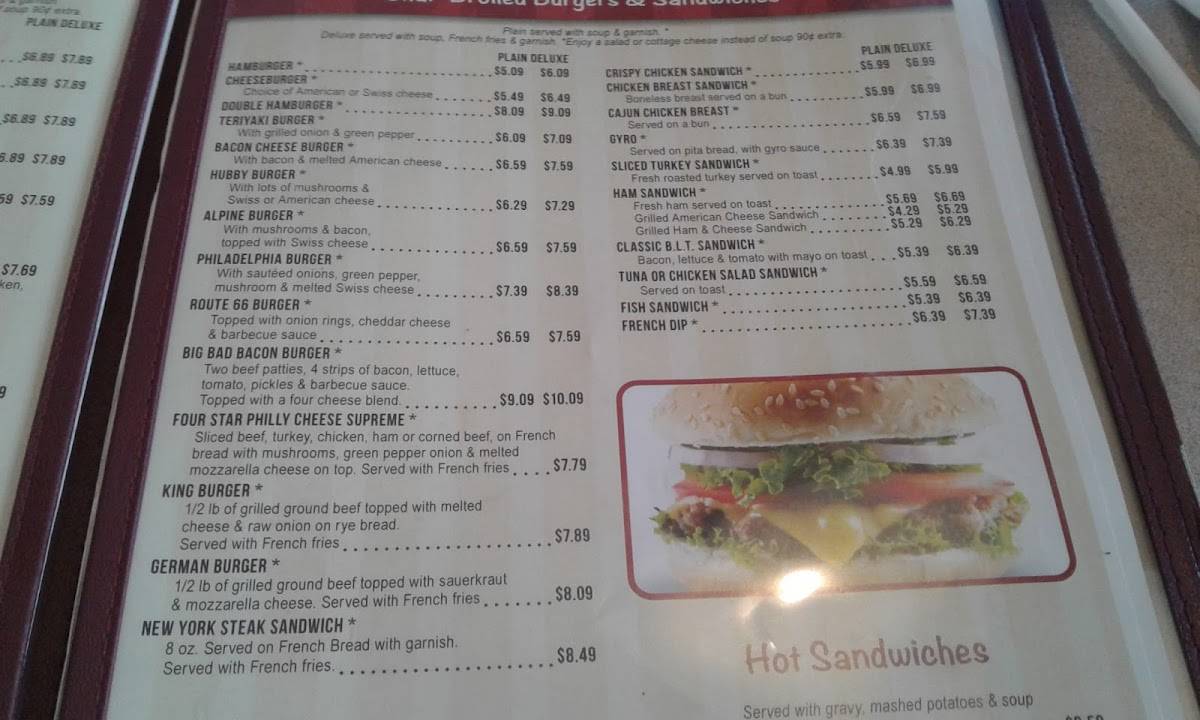 Menu at Four Star Family Restaurant, Wisconsin Rapids
