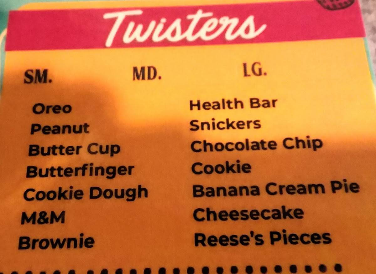 Menu at Frostbite Ice Cream & More restaurant, Frostproof