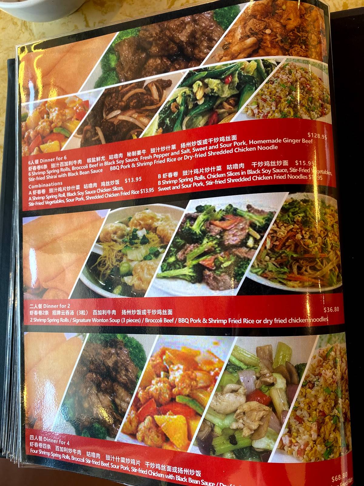 Menu at Fuji Noodle Chinese Restaurant, Port Coquitlam