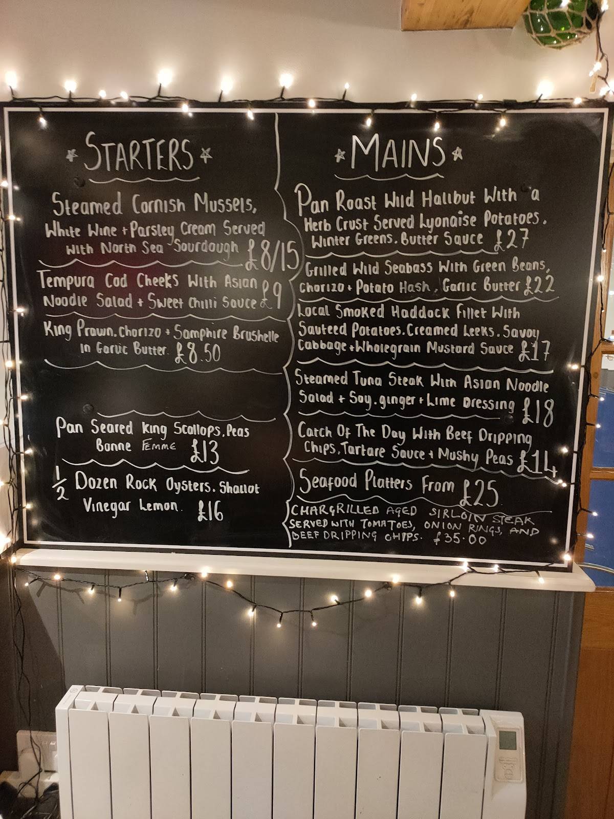 Menu at The White Swan pub & bar, Great Yarmouth, 1 N Quay