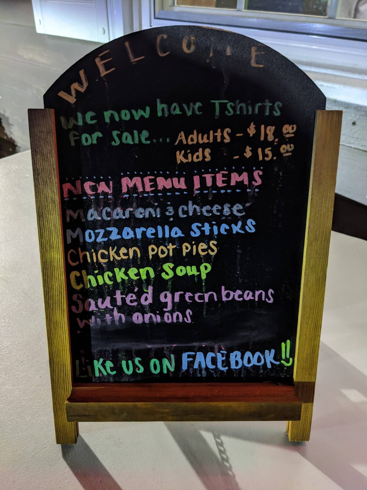 Menu at Greer's Chicken restaurant, Bristol