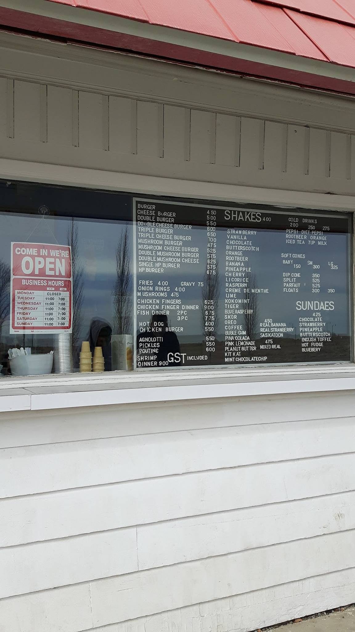 Menu at Hitchin Post Drive-In restaurant, High River, 14 12 Ave SE