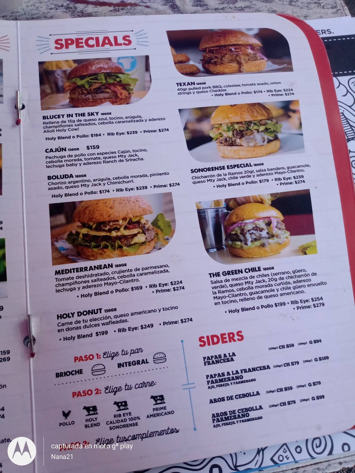 Menu at Holy Cow! Burger & Beer Joint - Linda Vista restaurant ...