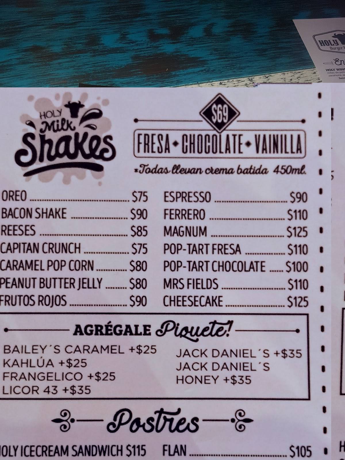 Menu at Holy Cow! Burger & Beer Joint - Linda Vista restaurant ...