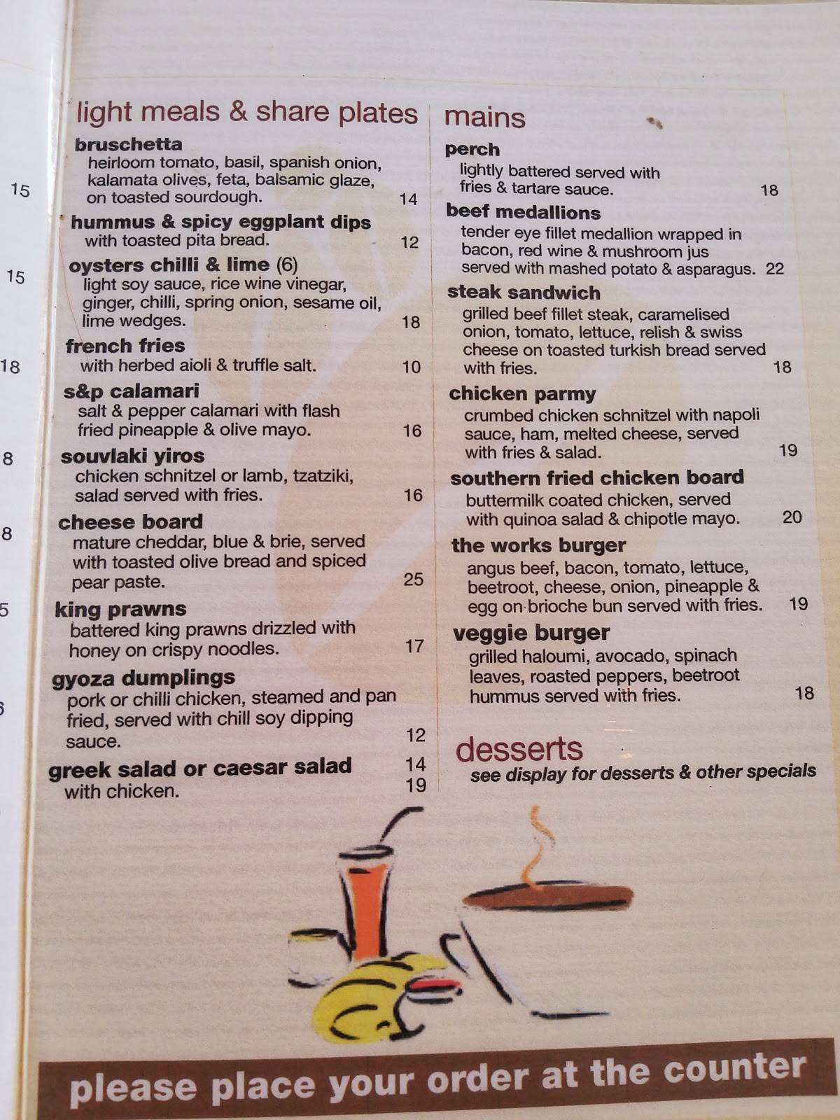 Menu at George's Paragon Seafood Restaurant - Sanctuary Cove, Hope ...