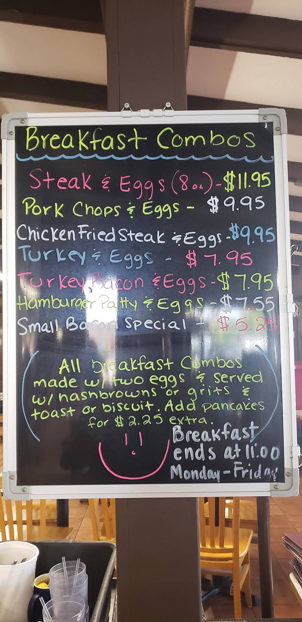 Menu at Simos Diner restaurant, Houston