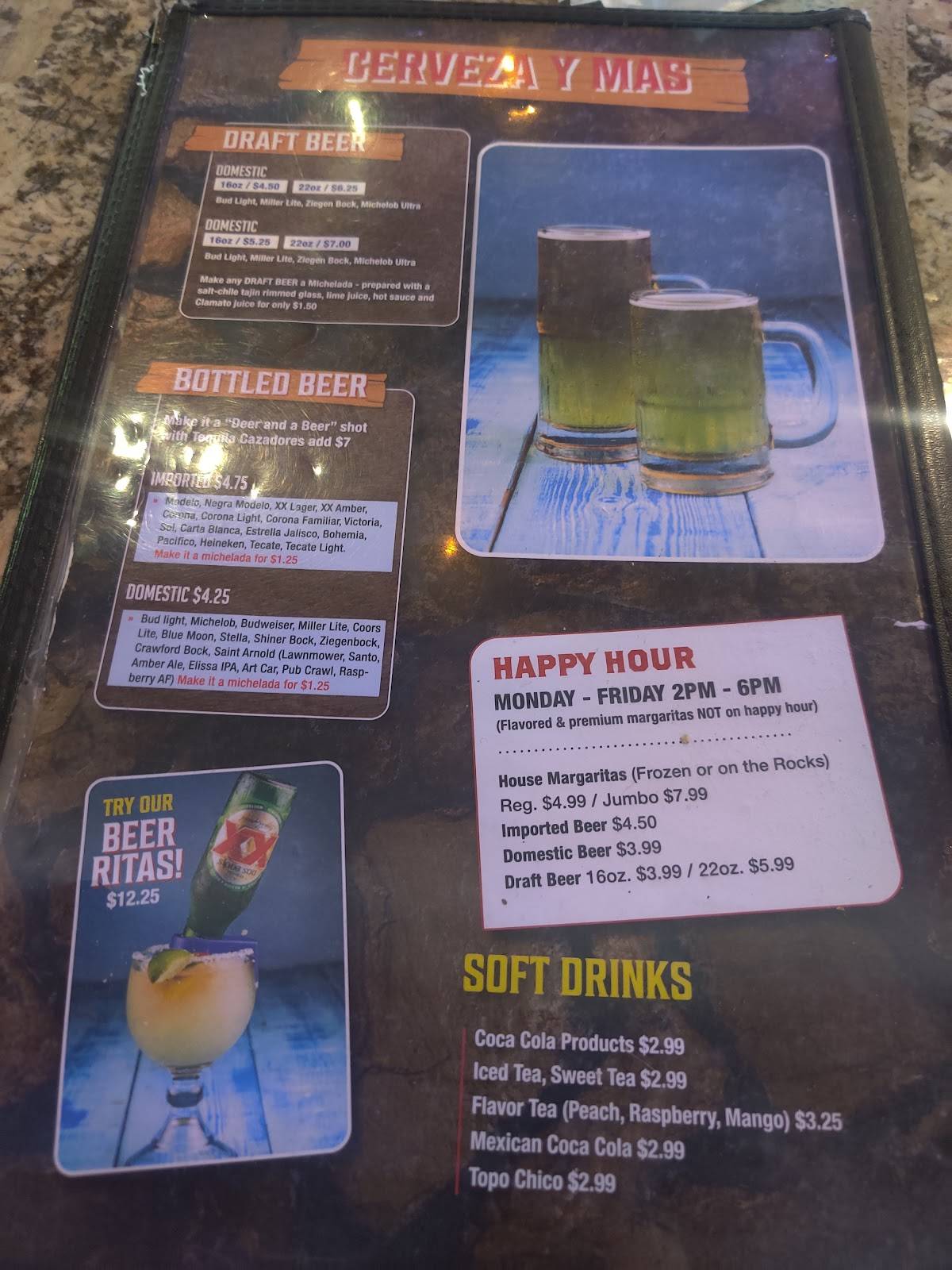 Menu at El Refu pub & bar, Humble