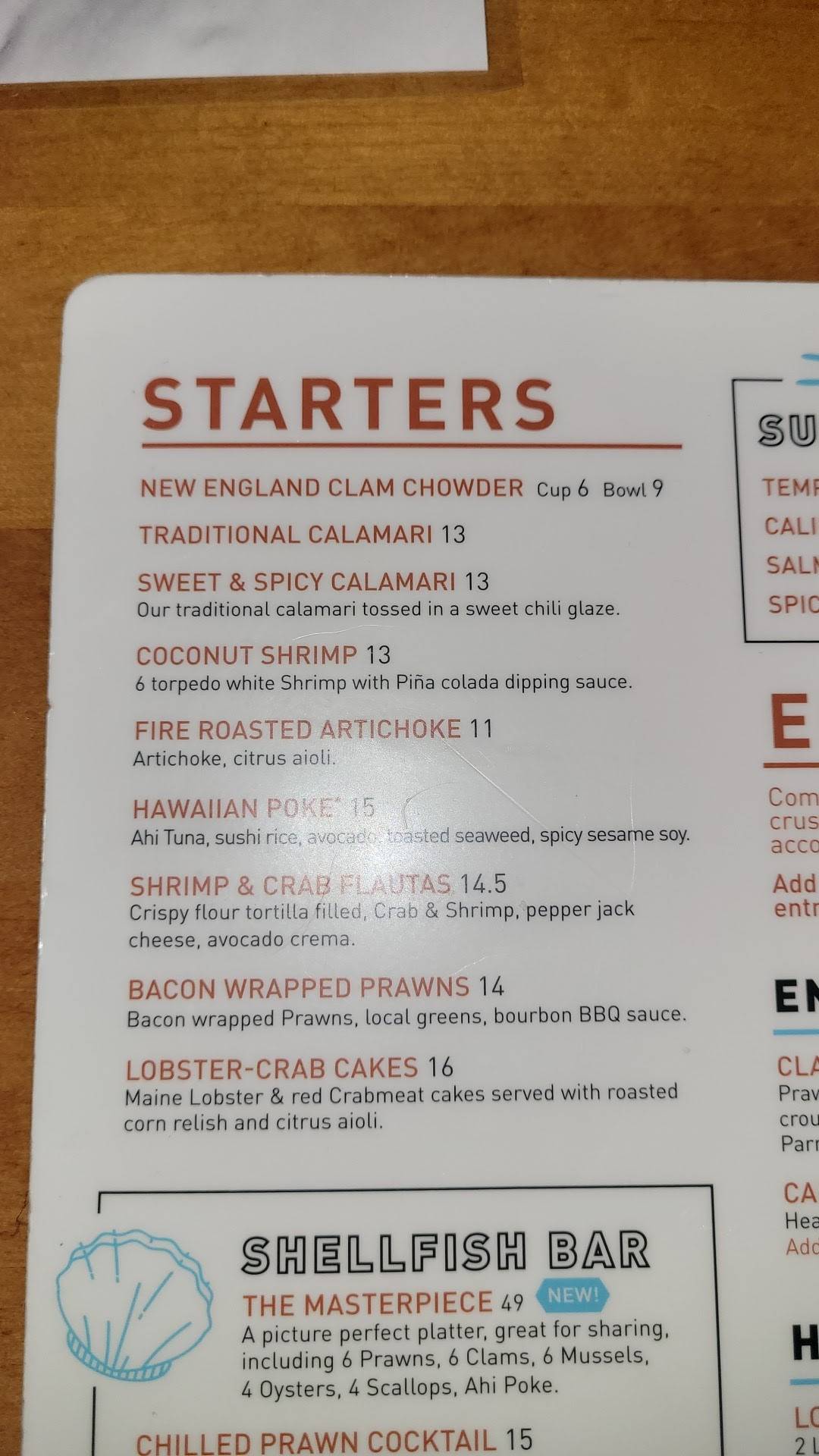 Menu at Market Broiler Huntington restaurant, Huntington Beach