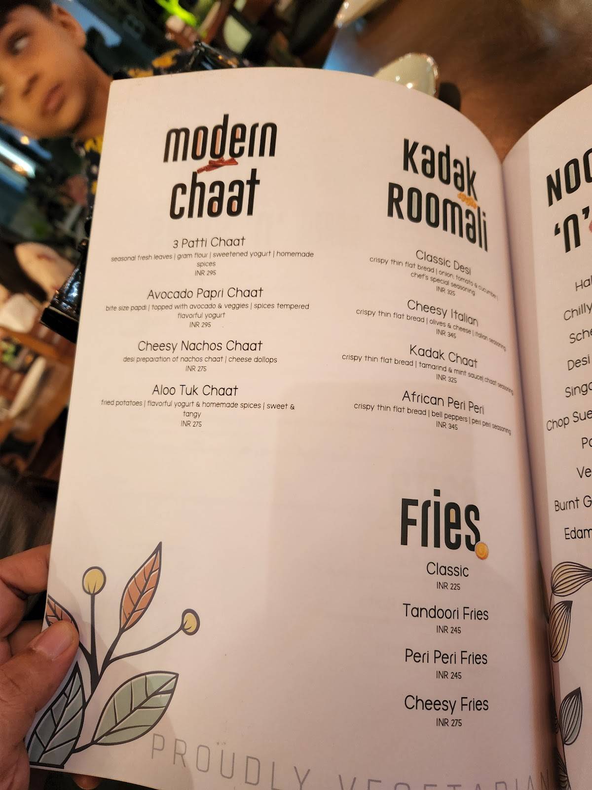 Menu at Indus Flavour Pacific Mall NSP, New Delhi