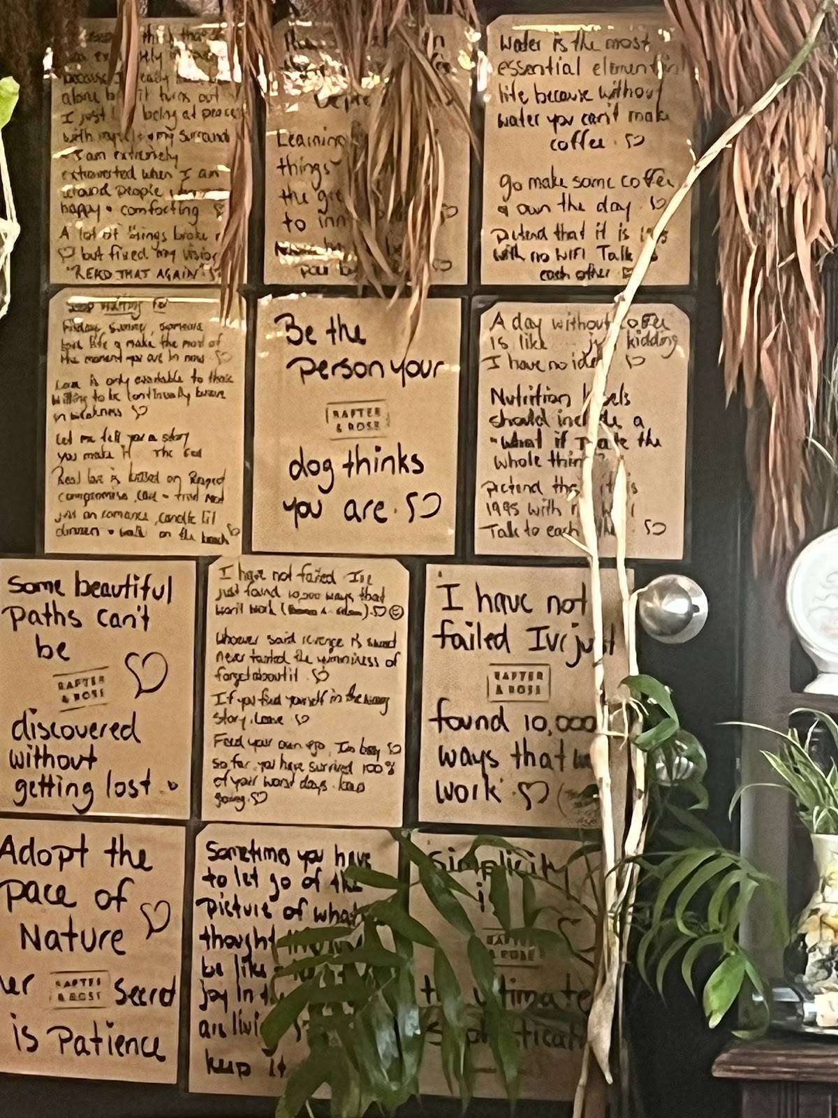 Menu at Rafter & Rose restaurant, Ipswich