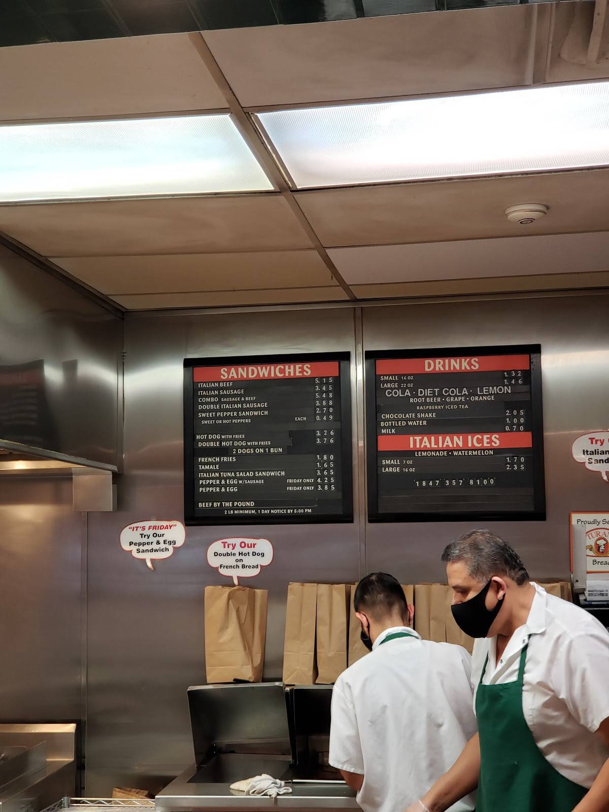 Menu at Johnnie's Beef restaurant, Arlington Heights, S Arlington ...