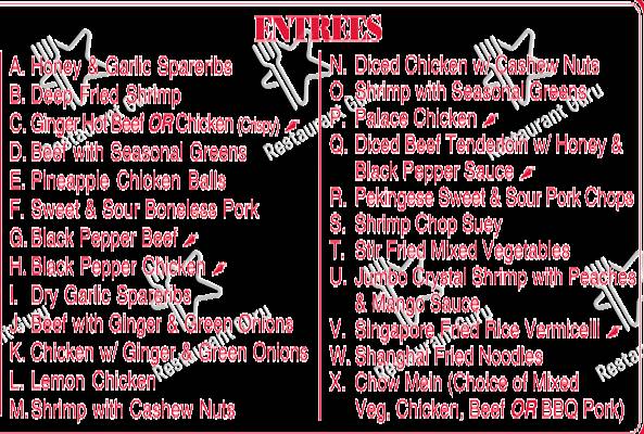 Menu at Jumbo Dim Sum restaurant, Edmonton