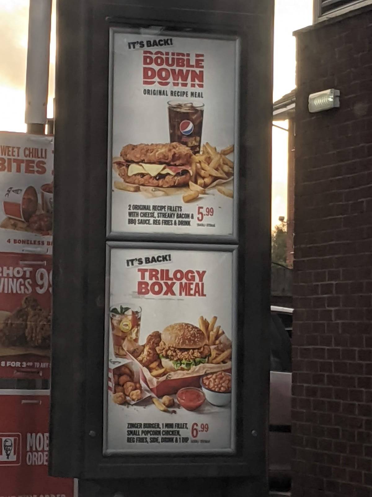 Menu at KFC Camberley - London Road restaurant, Camberley, 513 Yorktown Way