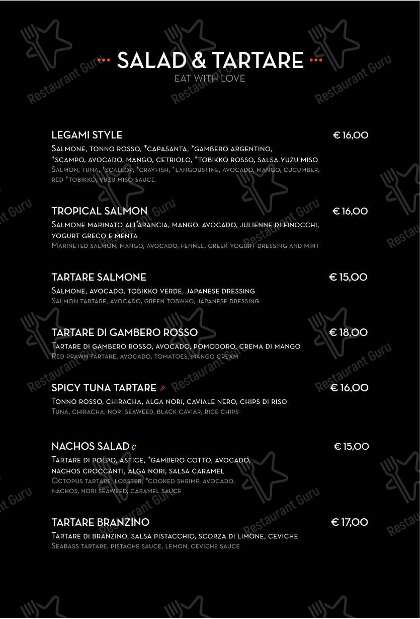Menu da Legami Sushi & More ROMA ristorante, Roma