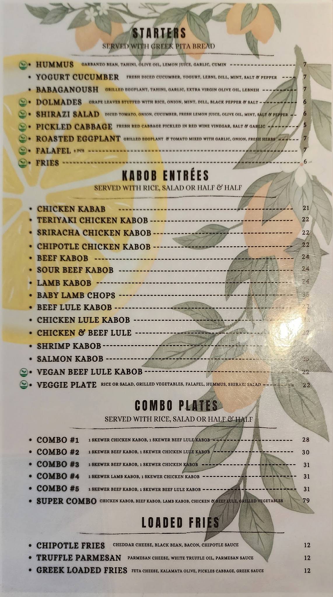Menu at Lemón Zëst pub & bar, Azusa