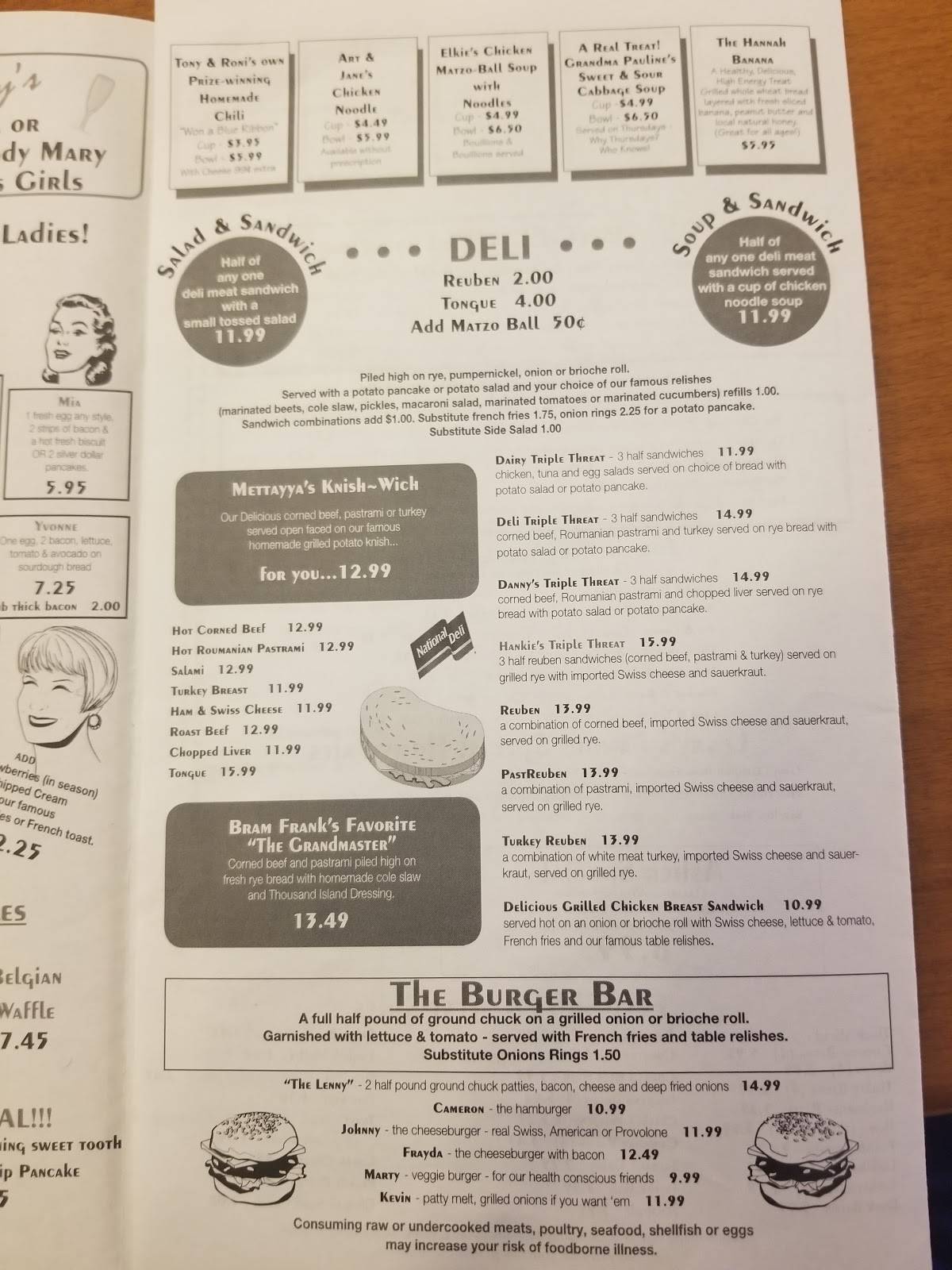 Menu at Lenny’s Restaurant, Clearwater
