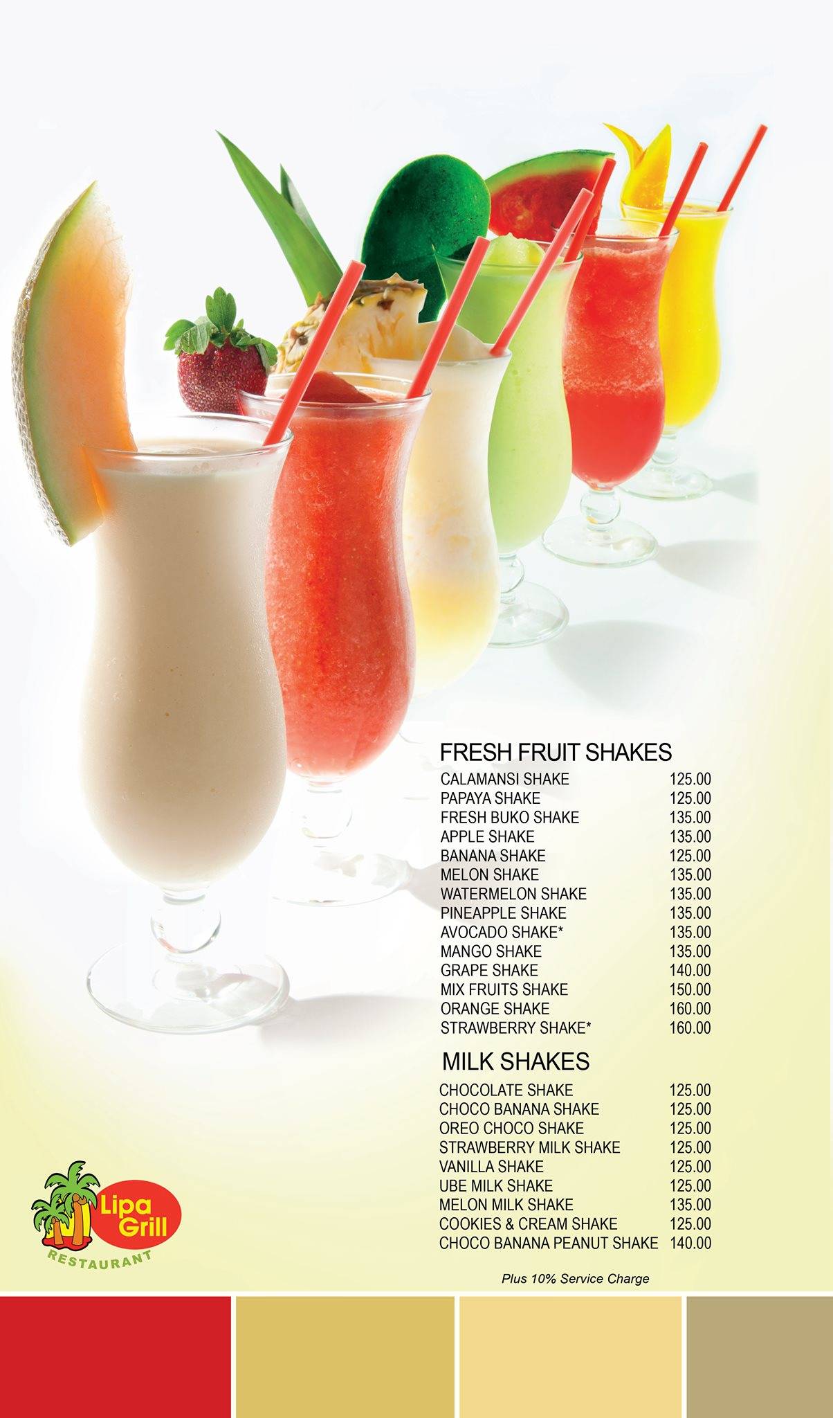 Menu at Lipa Grill restaurant, Lipa