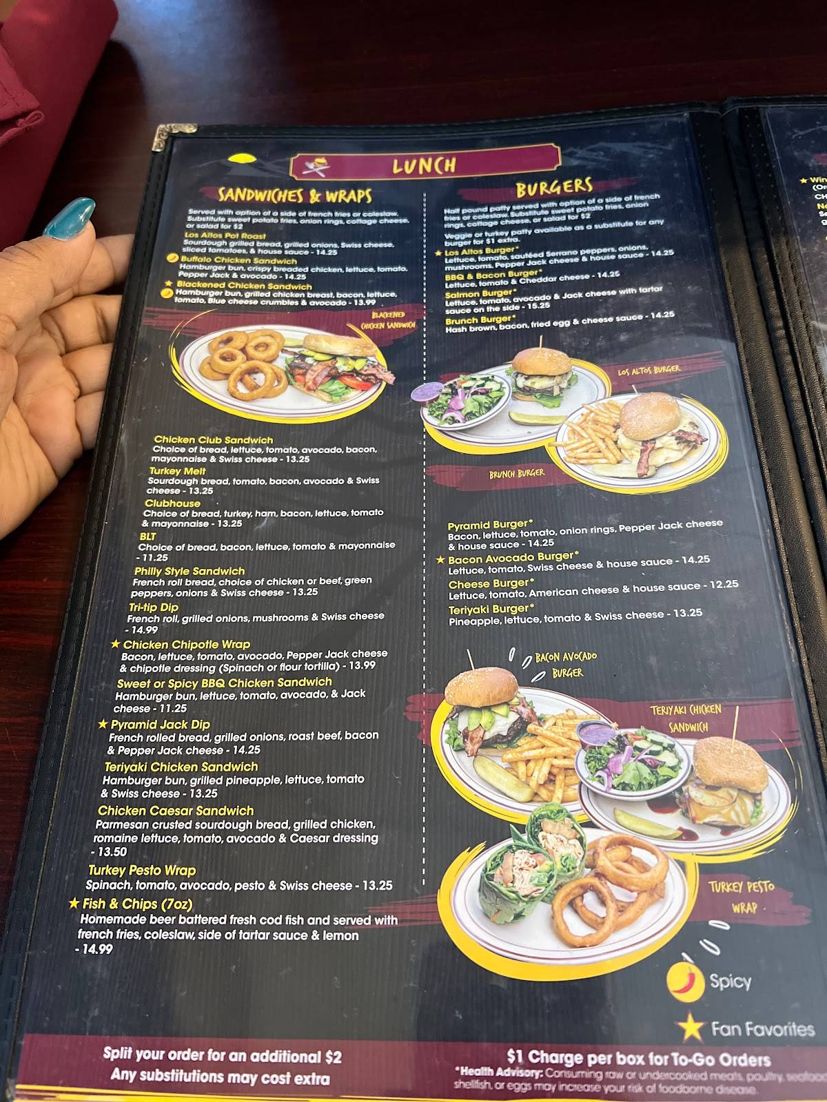 Menu at Los Altos Breakfast Lunch restaurant, Sparks