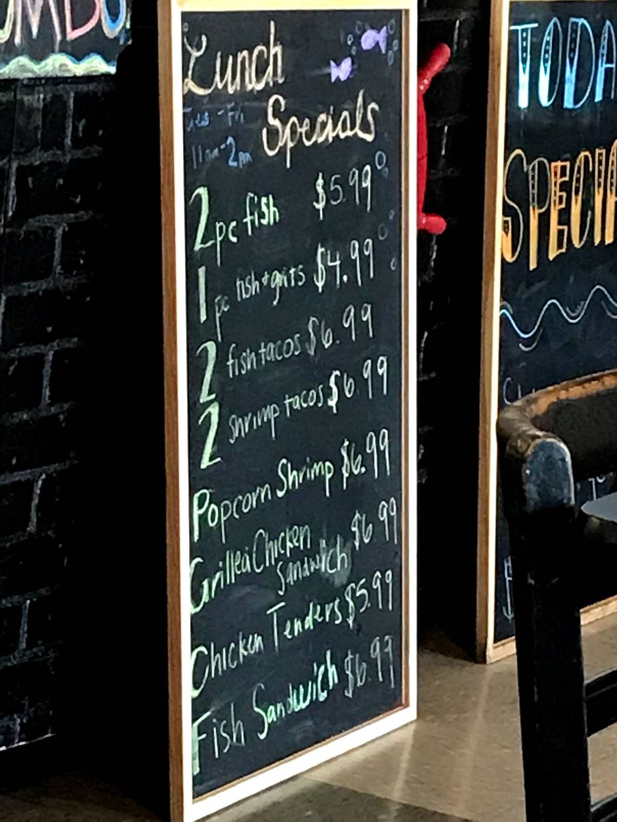Menu at Low Country Shrimper restaurant, Mauldin