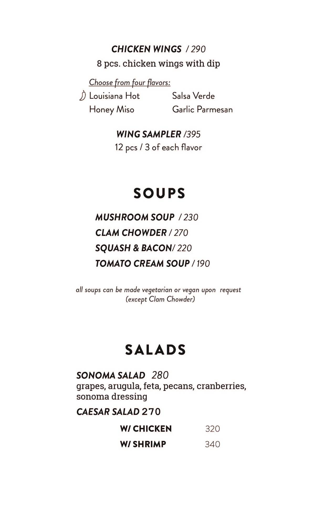 Menu at The Fat Seed Cafe + Roastery, Makati