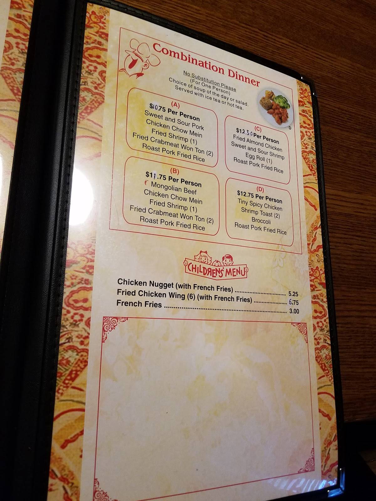 Menu at Mandarin Chinese & Sushi restaurant, Alexandria