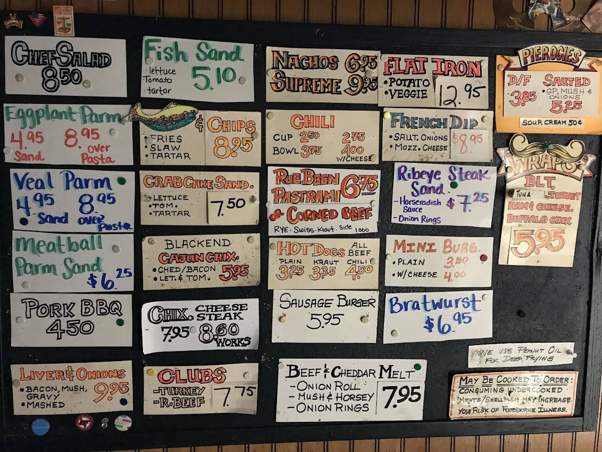 Menu at Minisink Hotel pub & bar, Minisink Hills