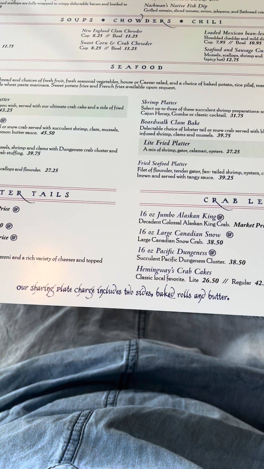 Menu at The Boathouse on Naples Bay restaurant, Naples