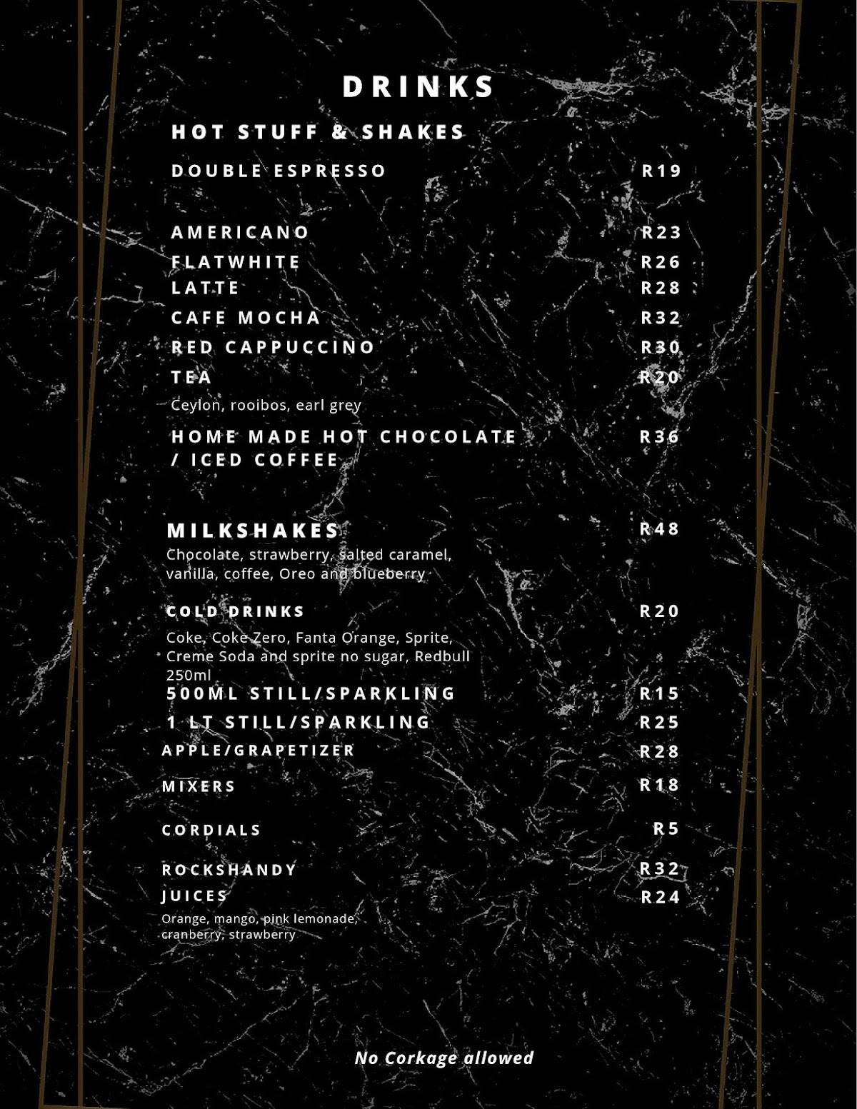 Menu at Neighbourhood Cafe @ Ramasibi, Cape Town