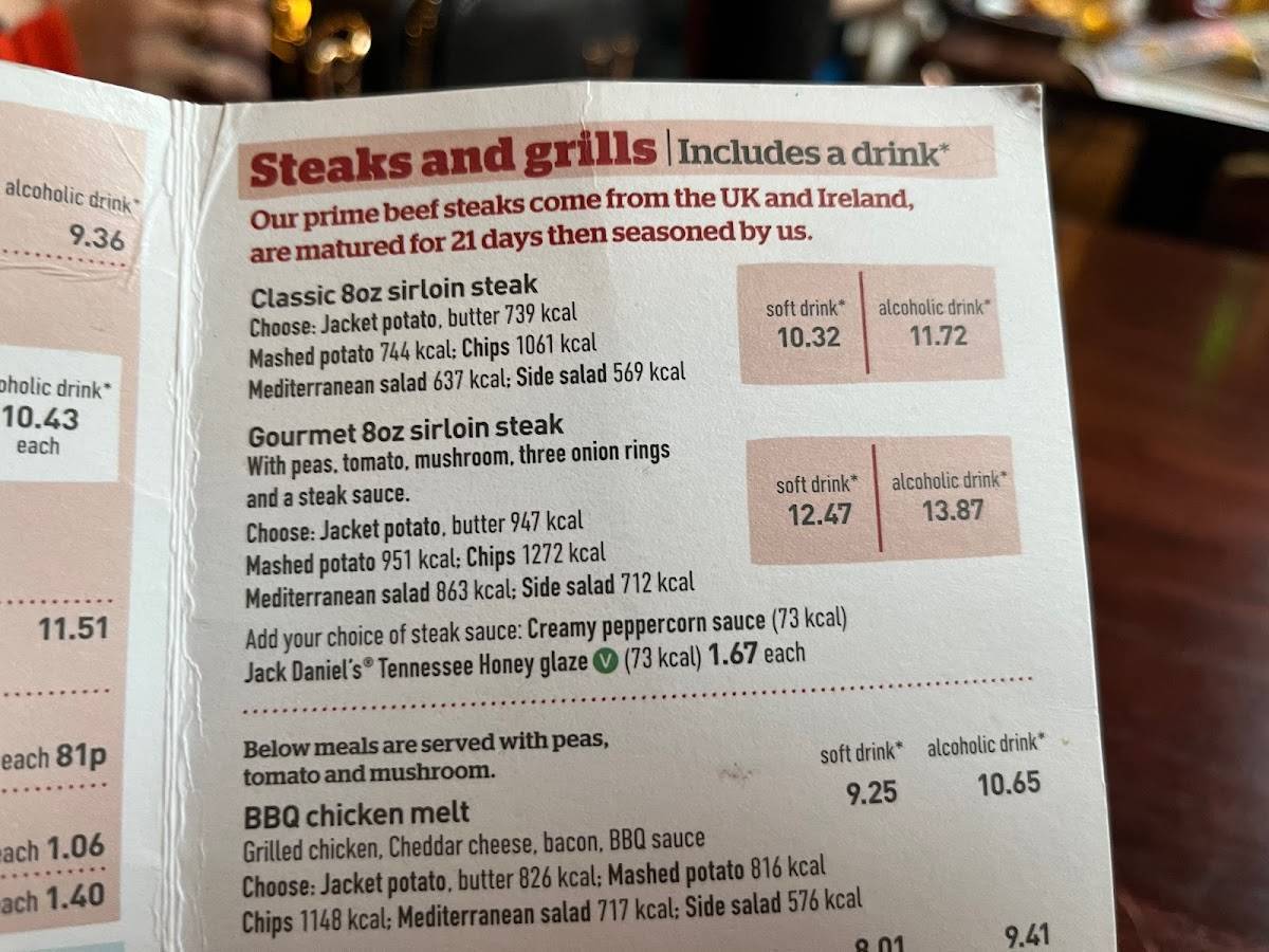 Menu at The Black Boy pub & bar, Newtown, 31-32 Broad St