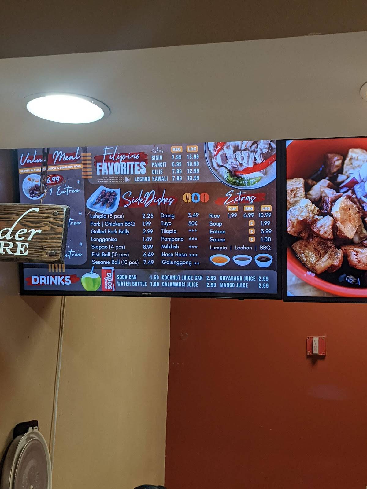 Menu at Ihaw Ihaw Filipino Cuisine restaurant, Virginia Beach
