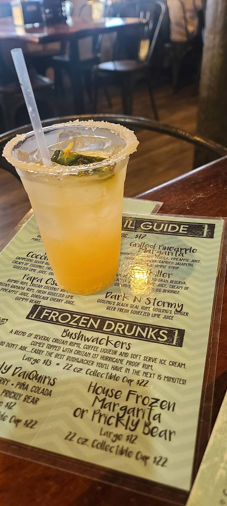 Menu at OSO at Bear Point Harbor - Orange Beach pub & bar, Orange Beach