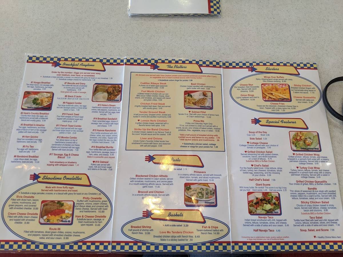 Menu at One Man Band pub & bar, Lehi