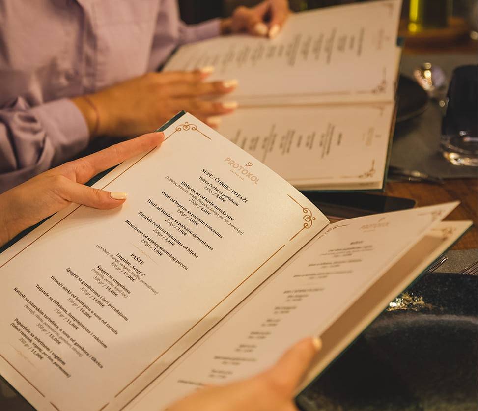 Menu au PROTOKOL gastro bar / Podgorica, Podgorica