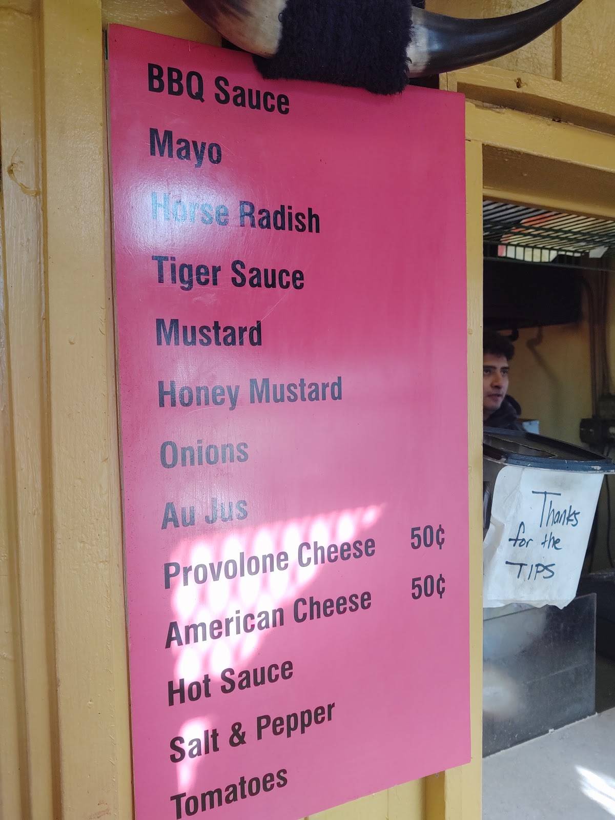 Menu at Pioneer Pit Beef BBQ, Milford Mill, N Rolling Rd