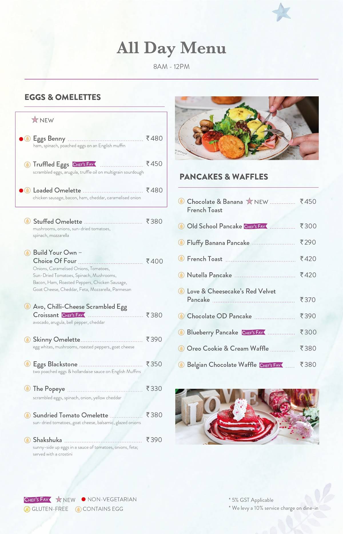 Menu at Poetry by Love and Cheesecake, Pune