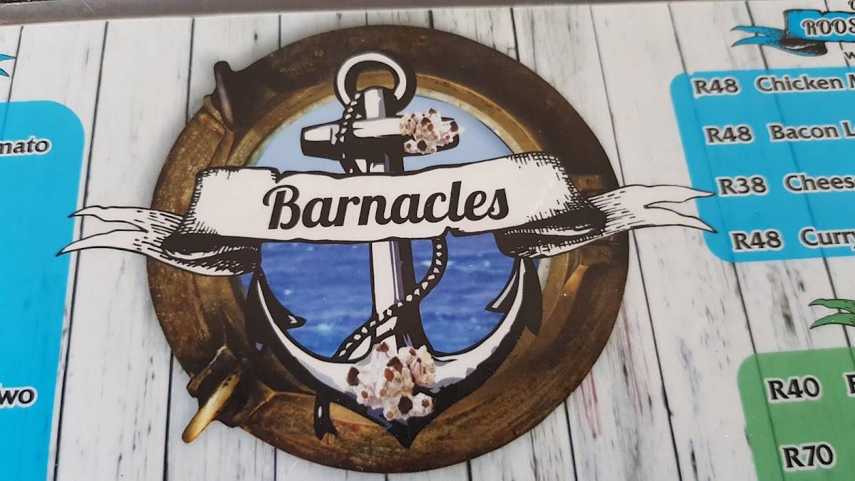 Menu at Barnacles Restaurant, Port Elizabeth