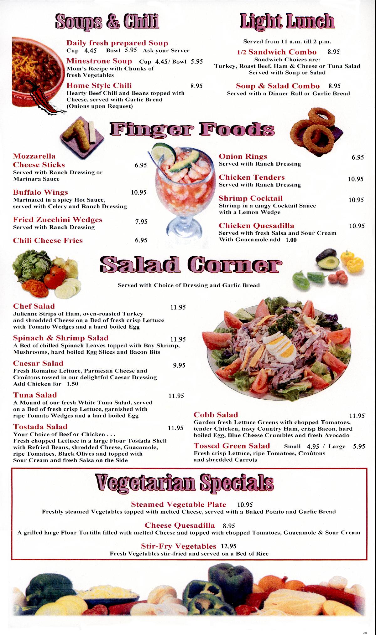 Menu at Primrose Restaurant, Seal Beach