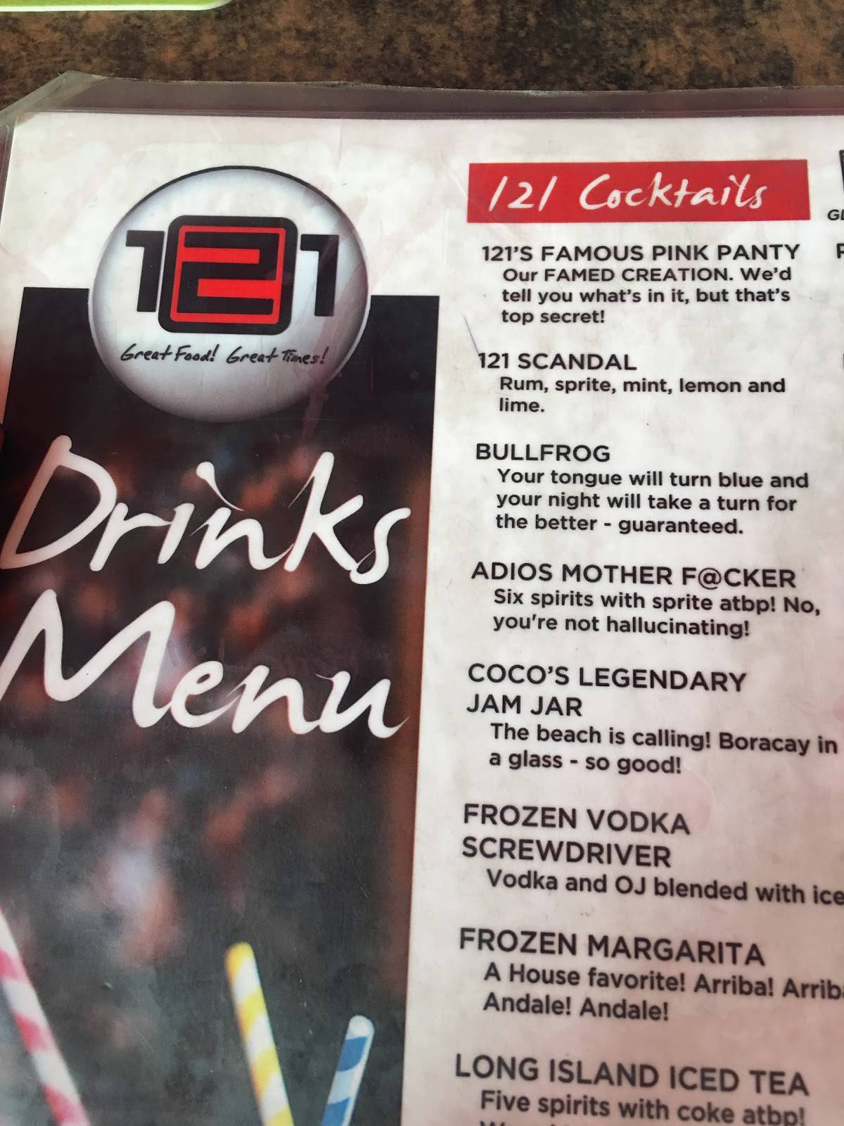 Menu at 121 Restaurant (Salcedo Village, Makati City), Makati, 121 L.P ...