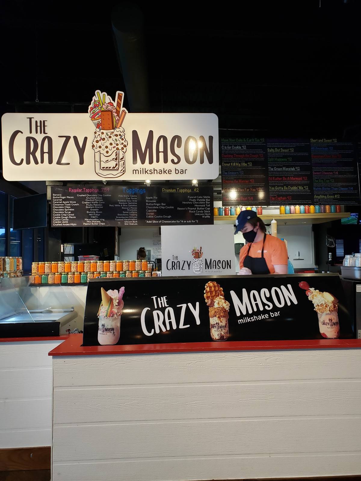 Menu at Crazy Mason pub & bar, Myrtle Beach