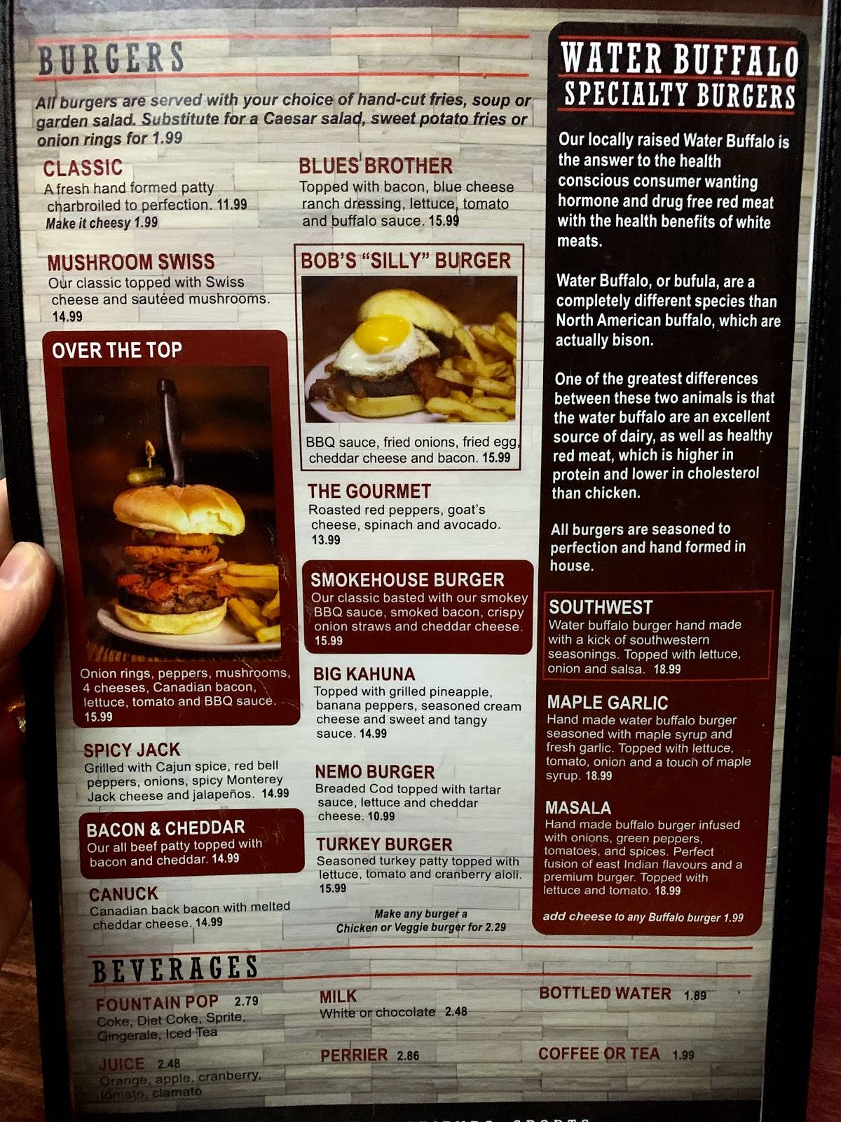 Menu at Gilly's Pubhouse Stratford, Stratford