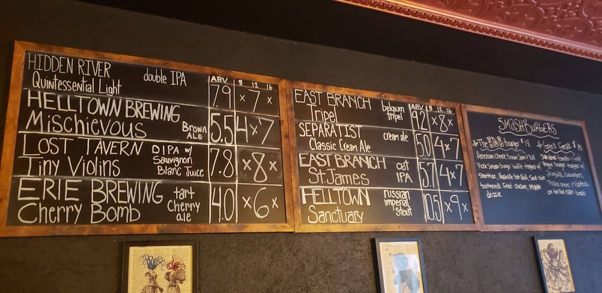 Menu at Notch Eight Craft House pub & bar, Jim Thorpe