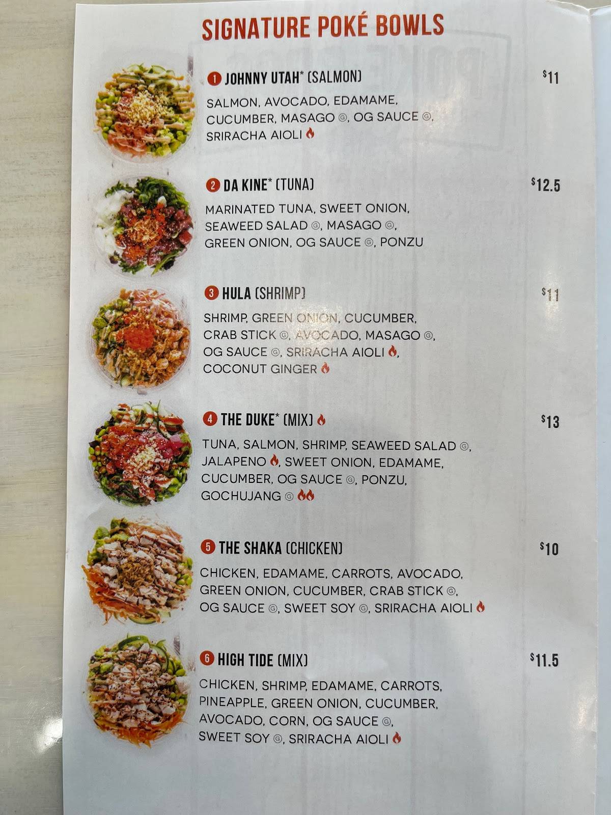 Menu at Poke Bros. pub & bar, Louisville