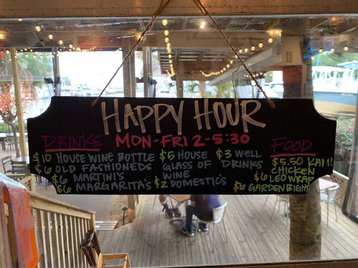 Menu at Sunset Pointe at Fly Creek Marina pub & bar, Fairhope